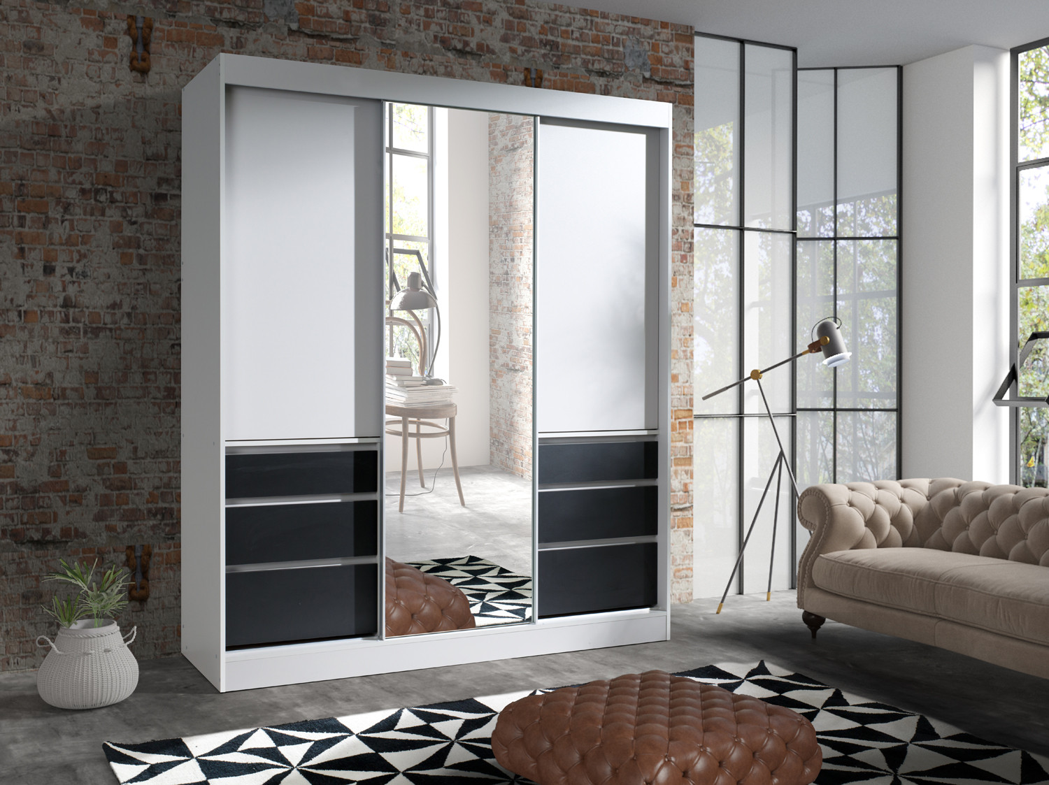 Haiti gardrób 180 cm - GardróbGuru